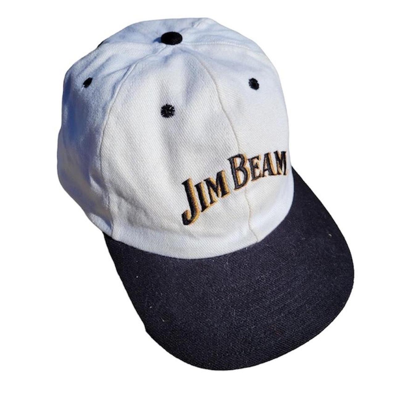 Vintage 90s Jim Beam Strapback Cap Free shipping USA... - Depop