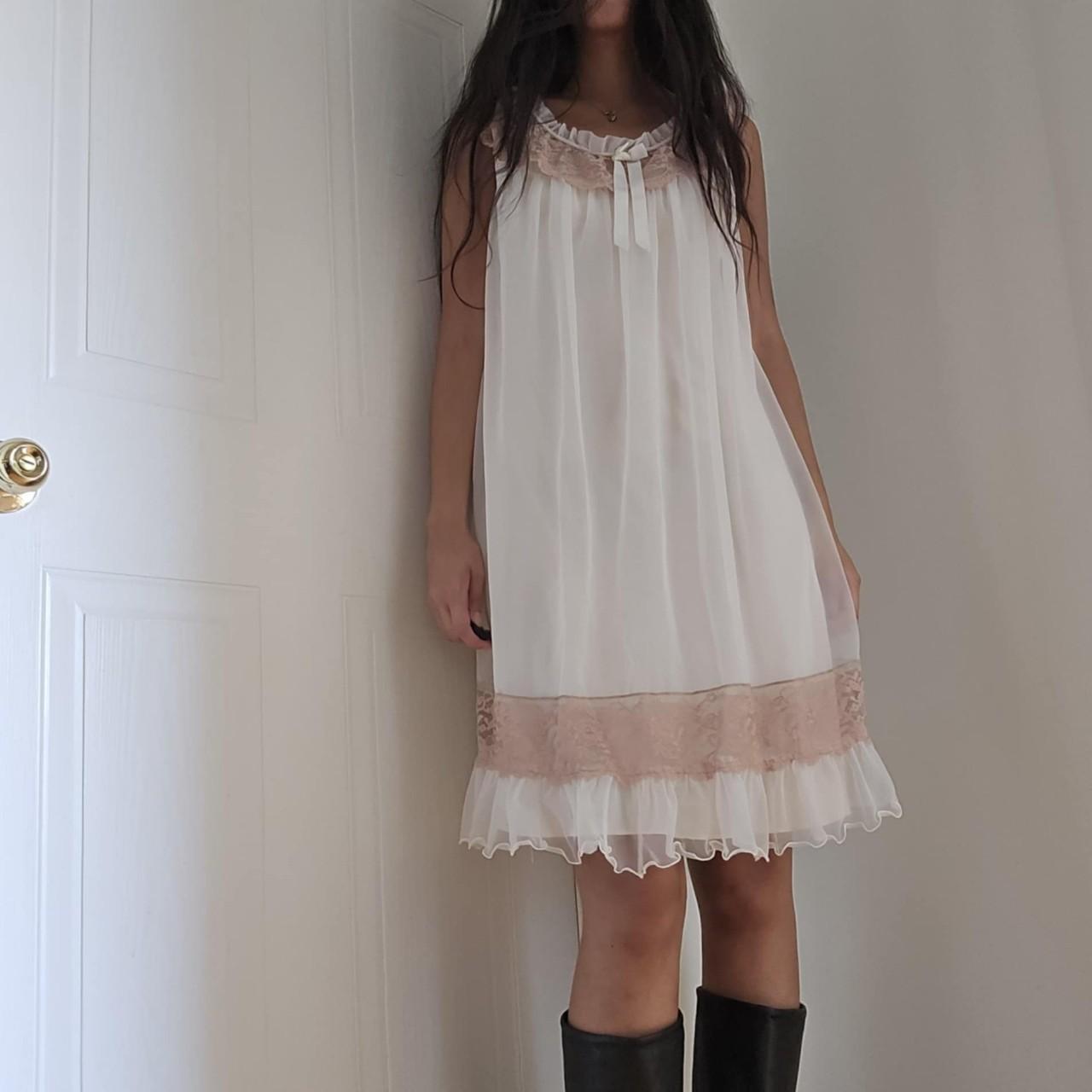 Babydoll gown dress Brand: slumber suzy. No size... | Depop