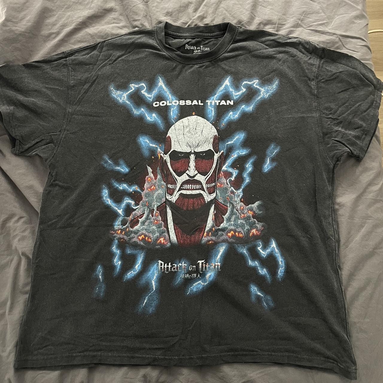 Attack on Titan X Goat crew Colossal titan T shirt... - Depop