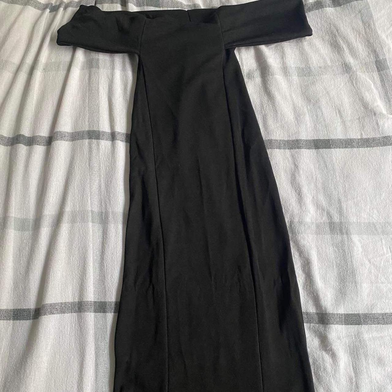 Black bodycon off the shoulder dress size 4 From... - Depop