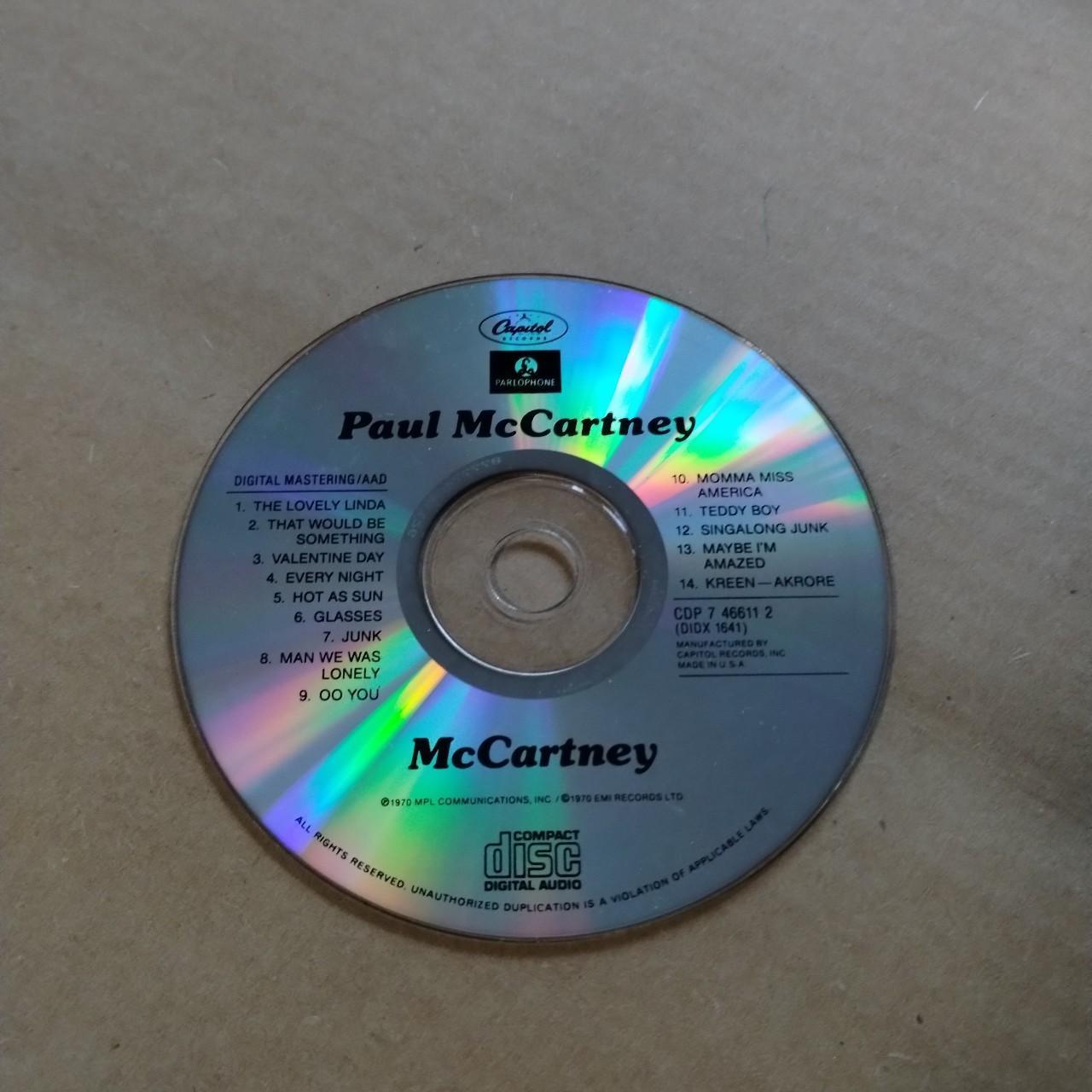 Paul McCartney "McCARTNEY" CD *Disc... | Depop
