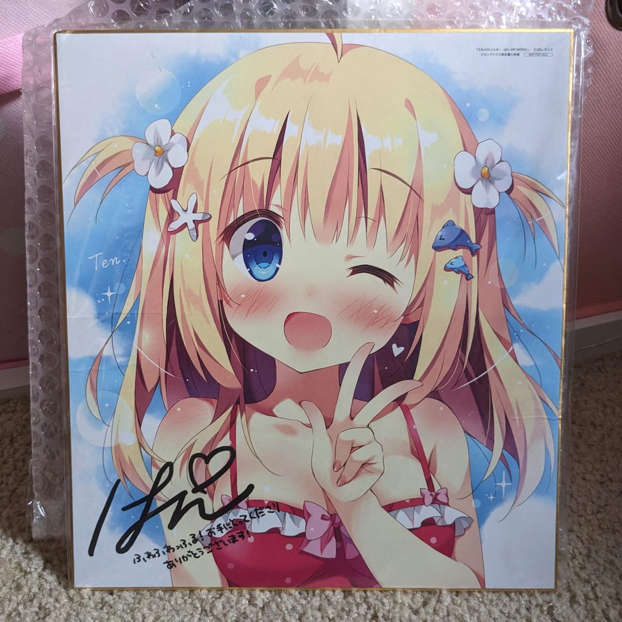 Anime Shikishi board from Japan. Got in a random... - Depop