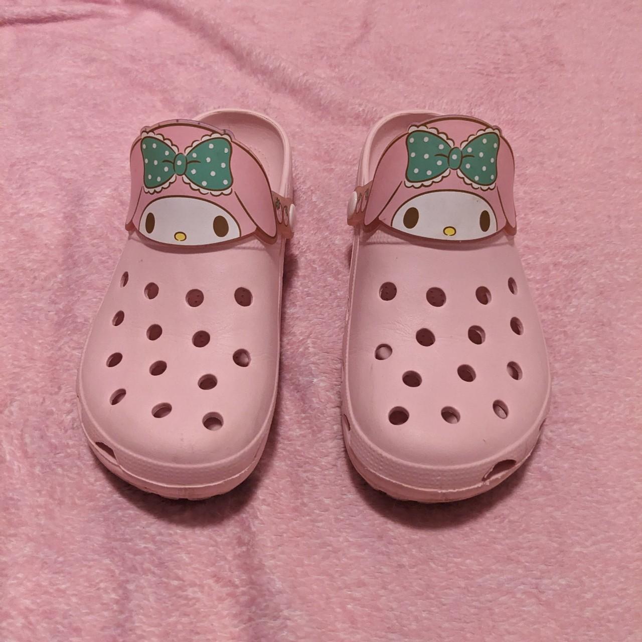 My Melody croc shoes imported from Japan size L/24... - Depop