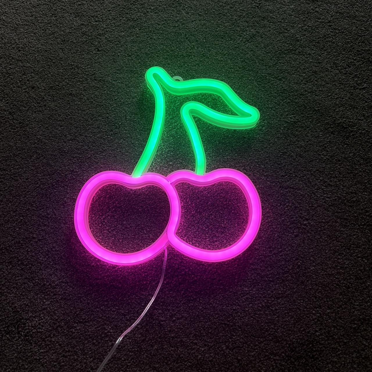 LED light cherries Can be used with batteries or usb - Depop