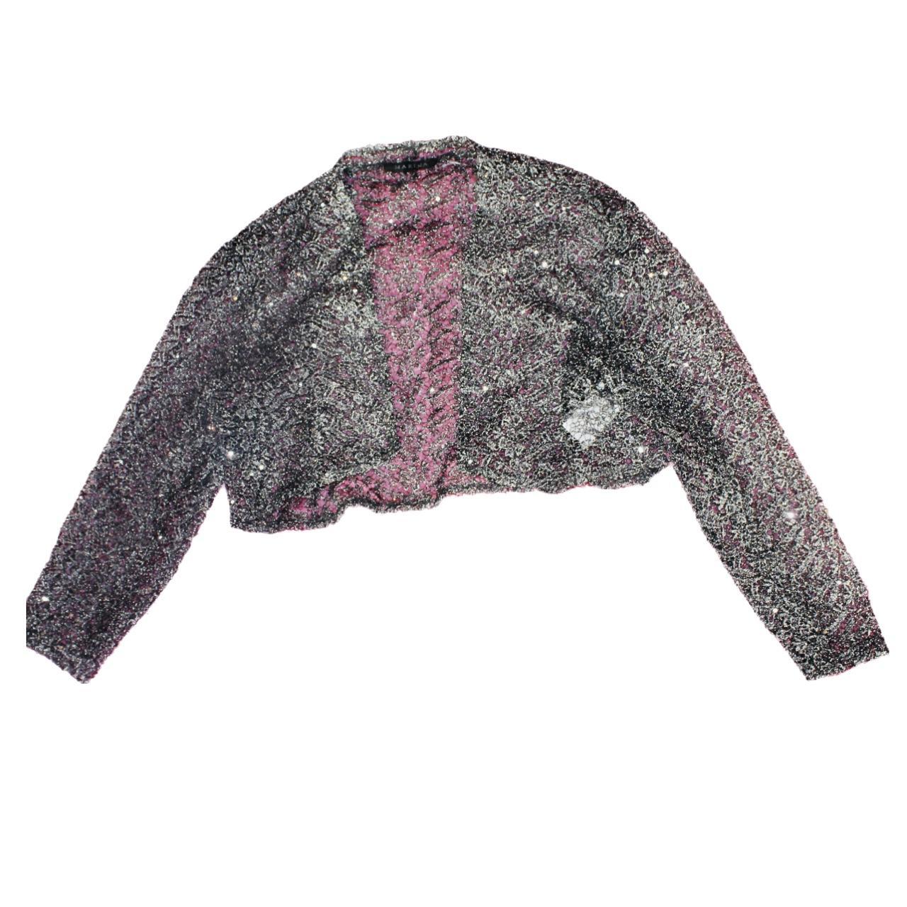 Sparkle Cardigan Rave Festival Fall Winter Coverup... - Depop