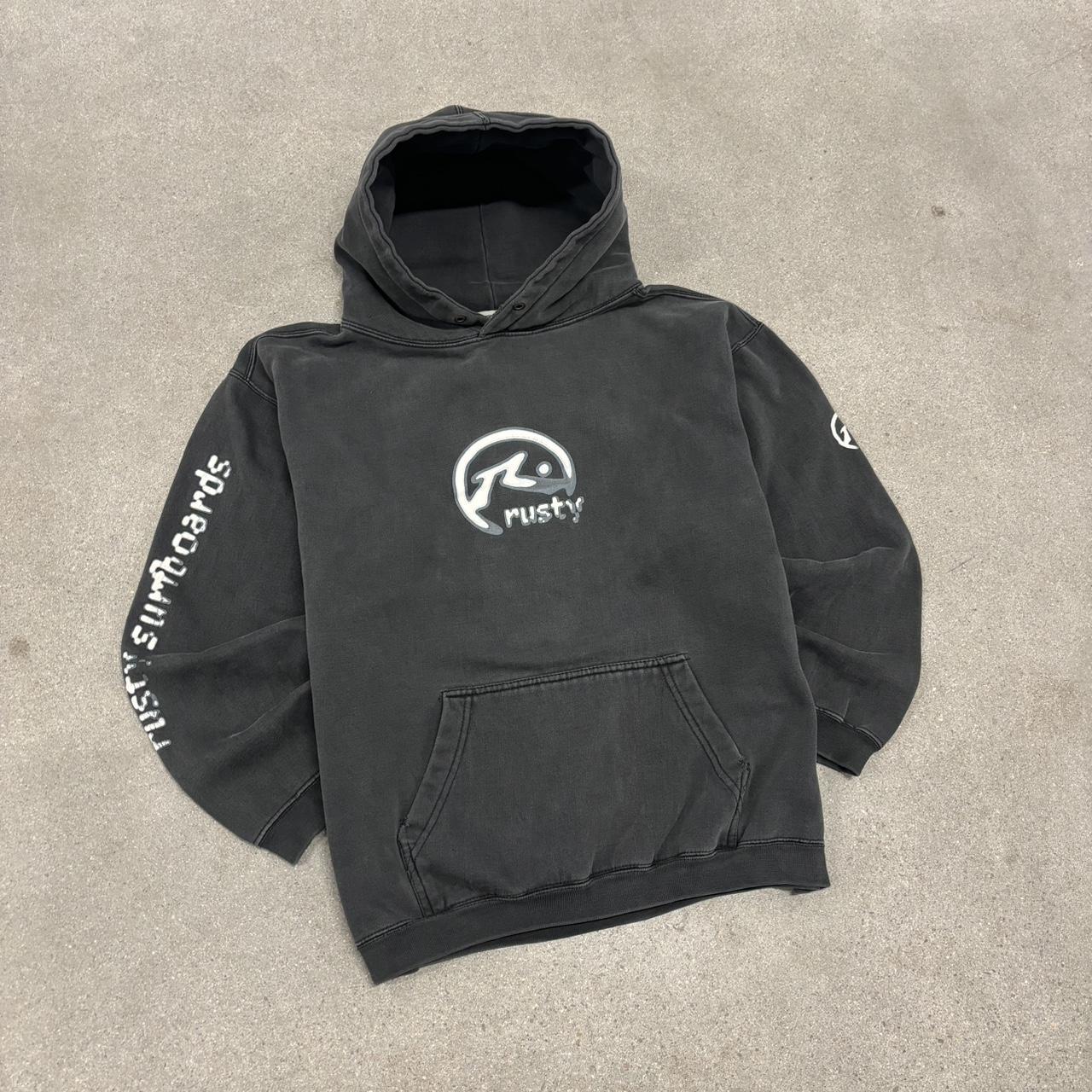 🌊Y2K Rusty Surfboards Surfwear Skater Grunge Hoodie... - Depop