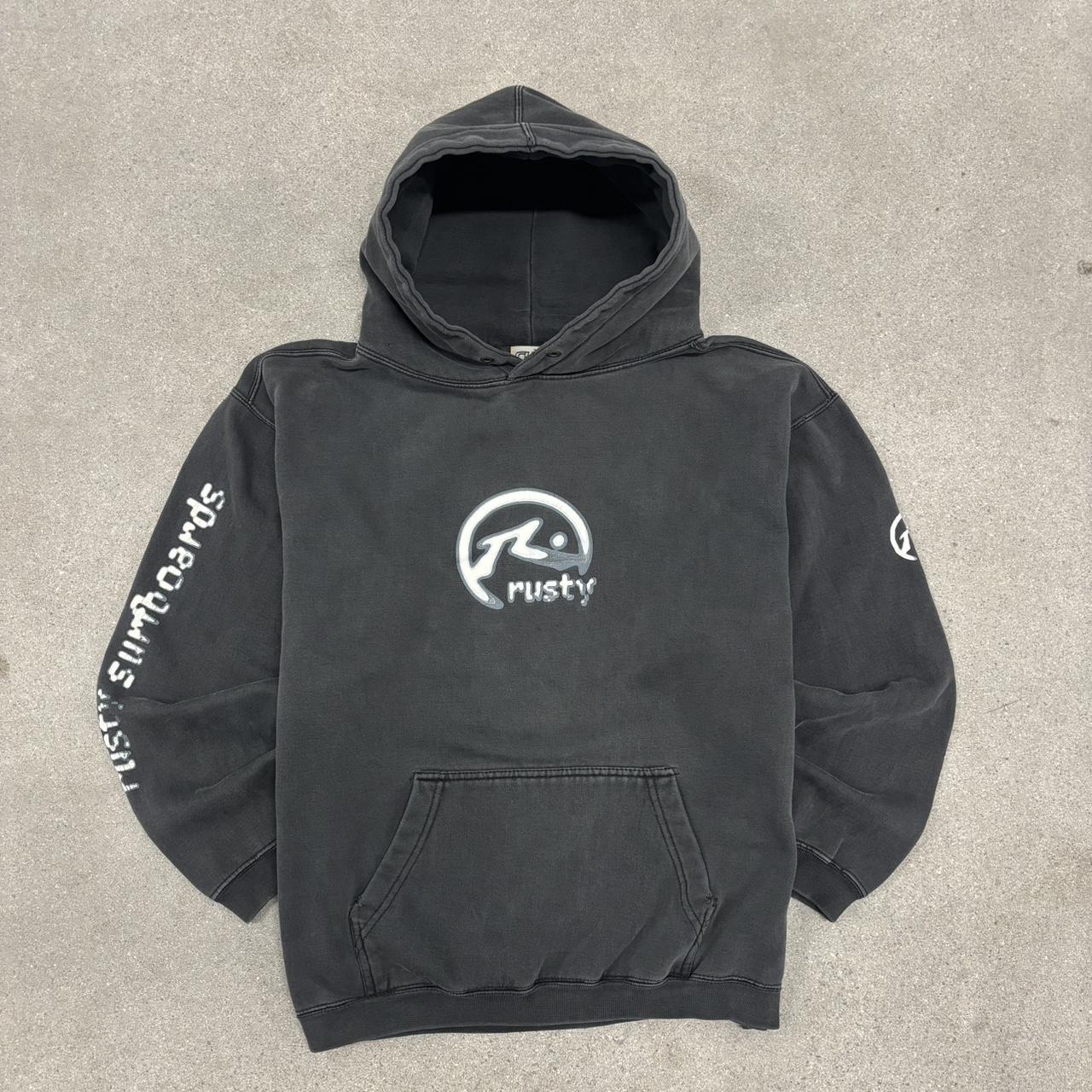 🌊Y2K Rusty Surfboards Surfwear Skater Grunge Hoodie... - Depop