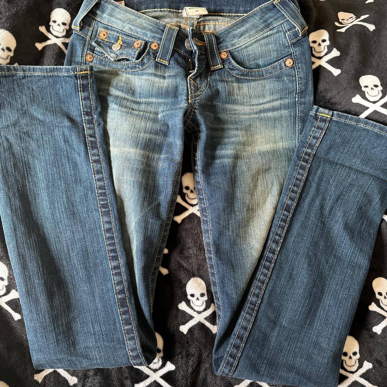 true religion billy straight low rise jeans -in... - Depop