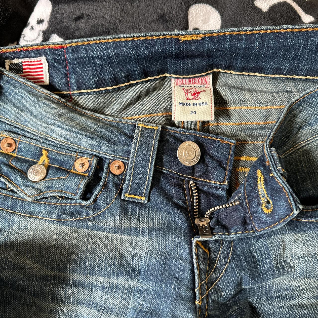 true religion billy straight low rise jeans -in... - Depop