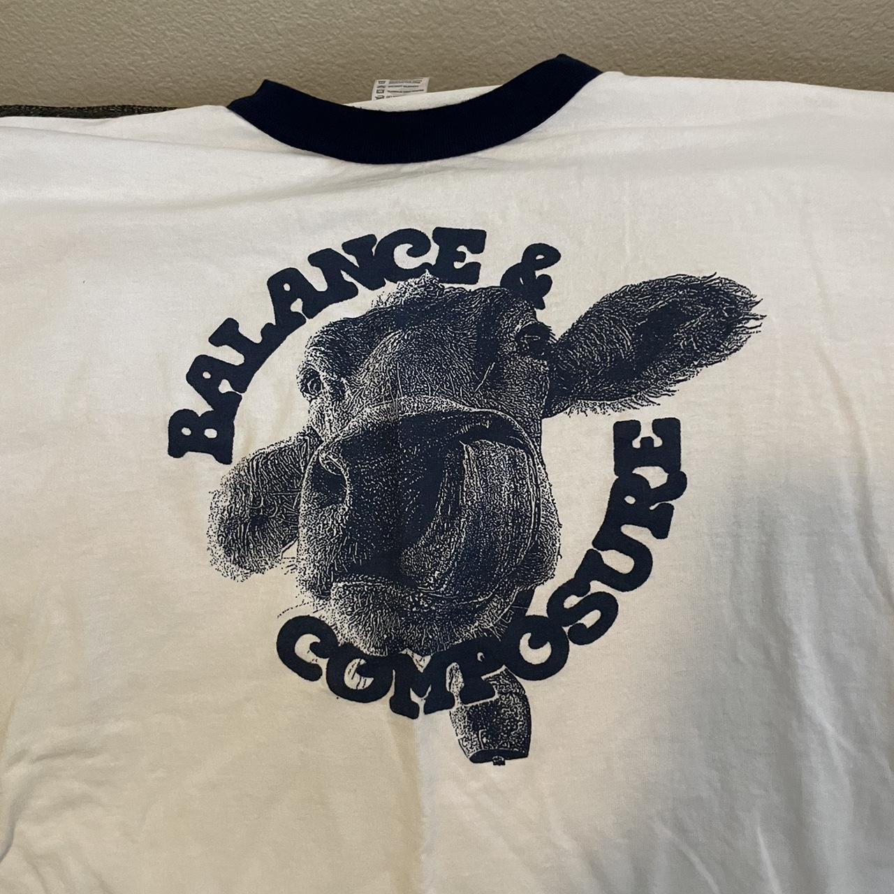 balance and composure ringer band tee size L,... - Depop