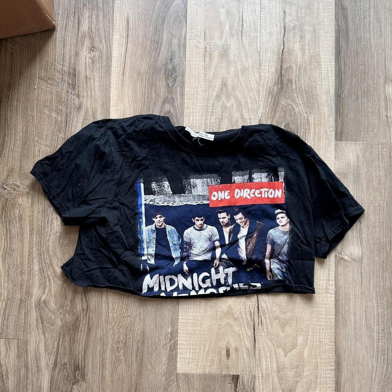 vintage custom one direction crop top size... - Depop