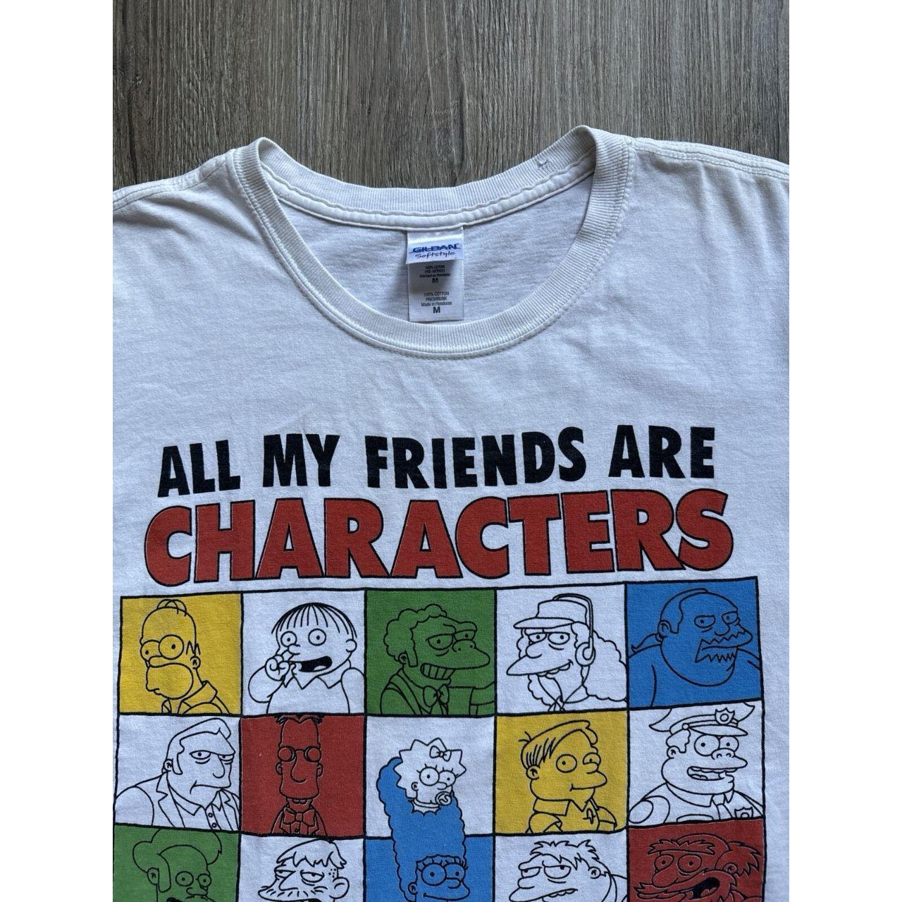 Vintage Y2K Simpsons All My Friends Are Characters... | Depop