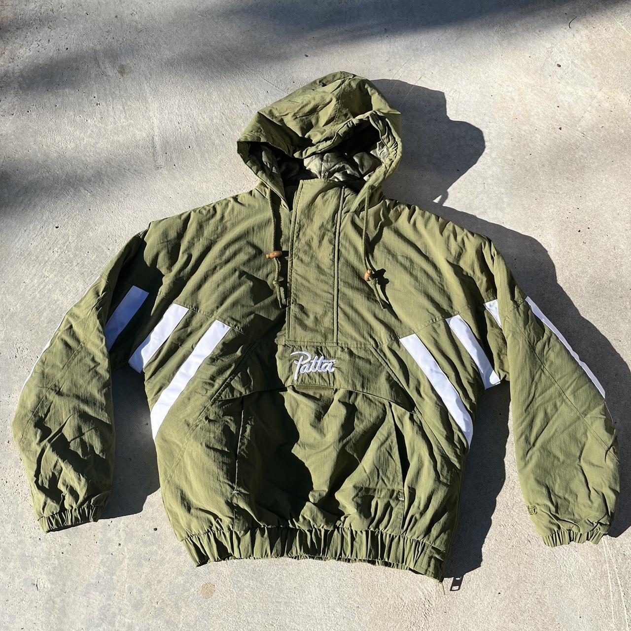 Patta x Mitchell & Ness Anorak Green size men’s xs... - Depop