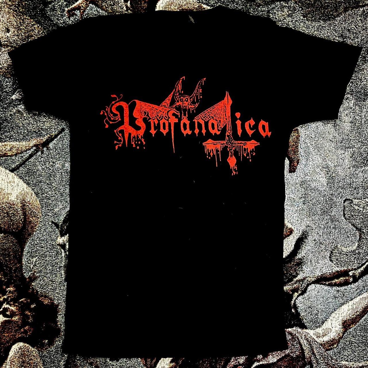 Profanatica logo shirt with back printed shirt size... - Depop