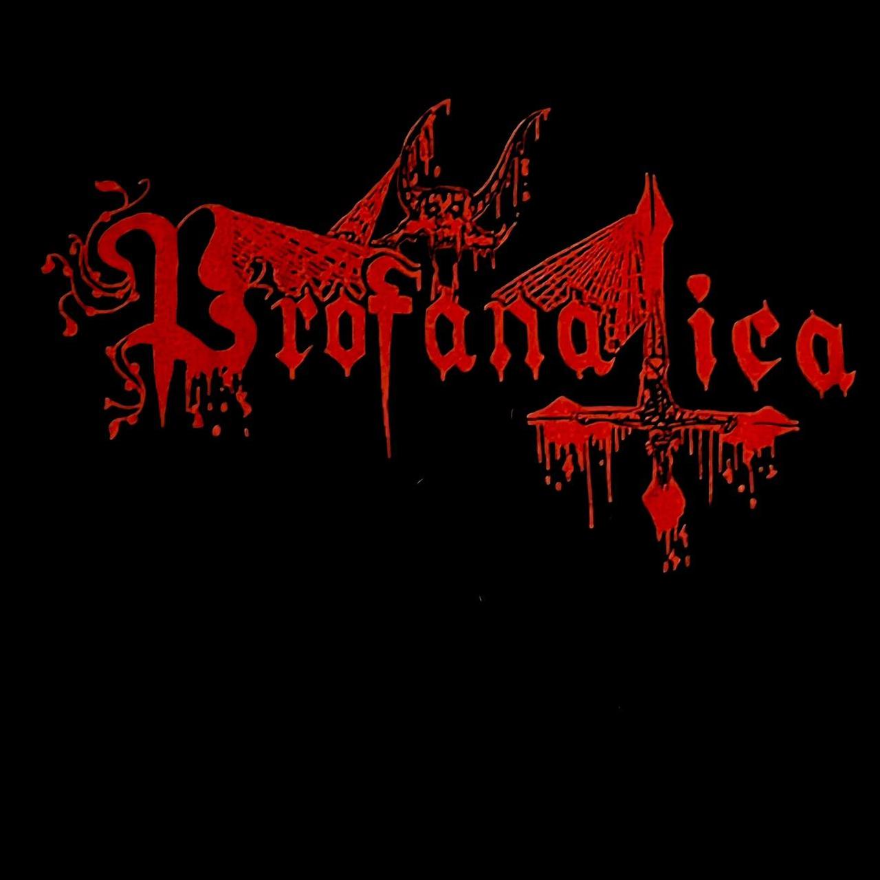 Profanatica logo shirt with back printed shirt size... - Depop