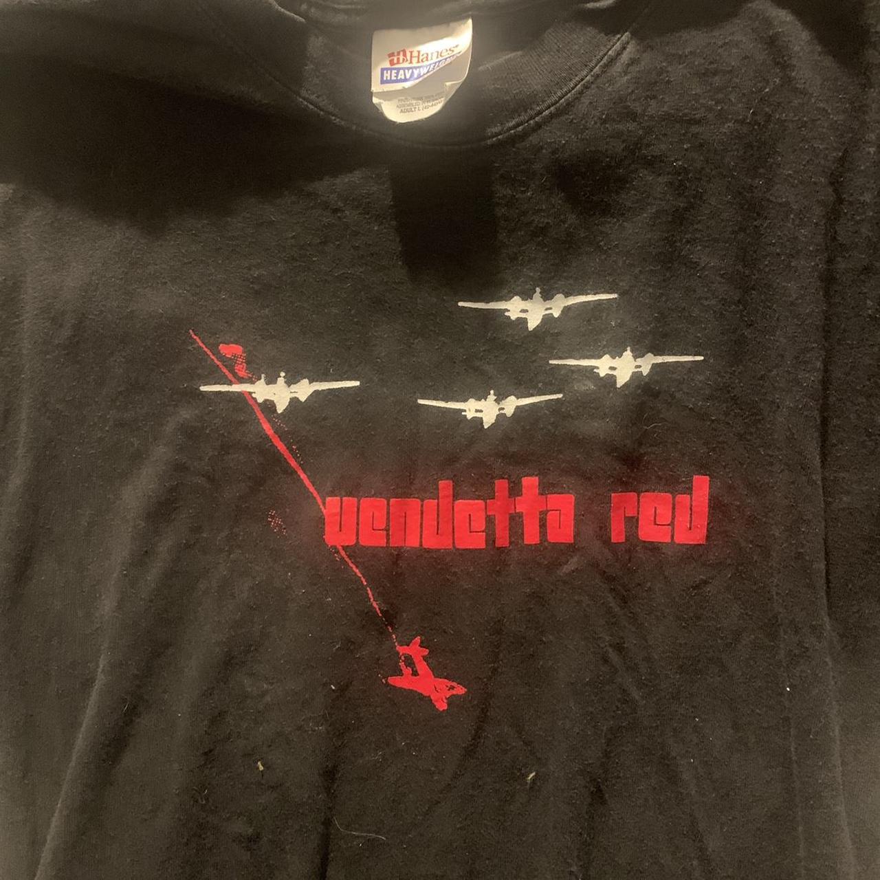 Vendetta red size l from warped tour 2003 L Emo... - Depop
