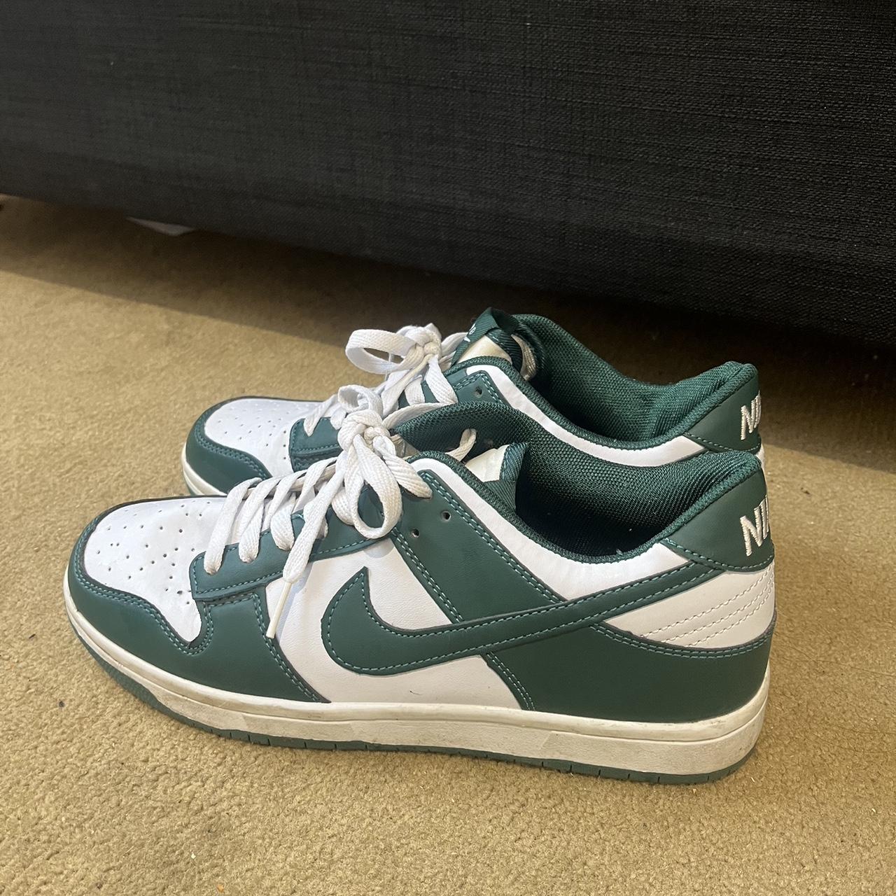 Low Nike Dunks Dark Green NEED GONE, THROWING THEM... - Depop