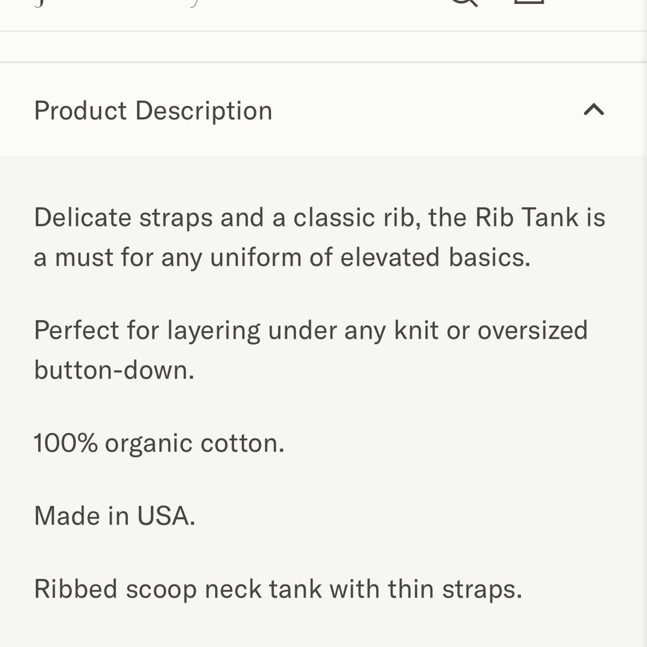 Jenni Kayne Rib Tank Top Size Small. On site for $85 - Depop