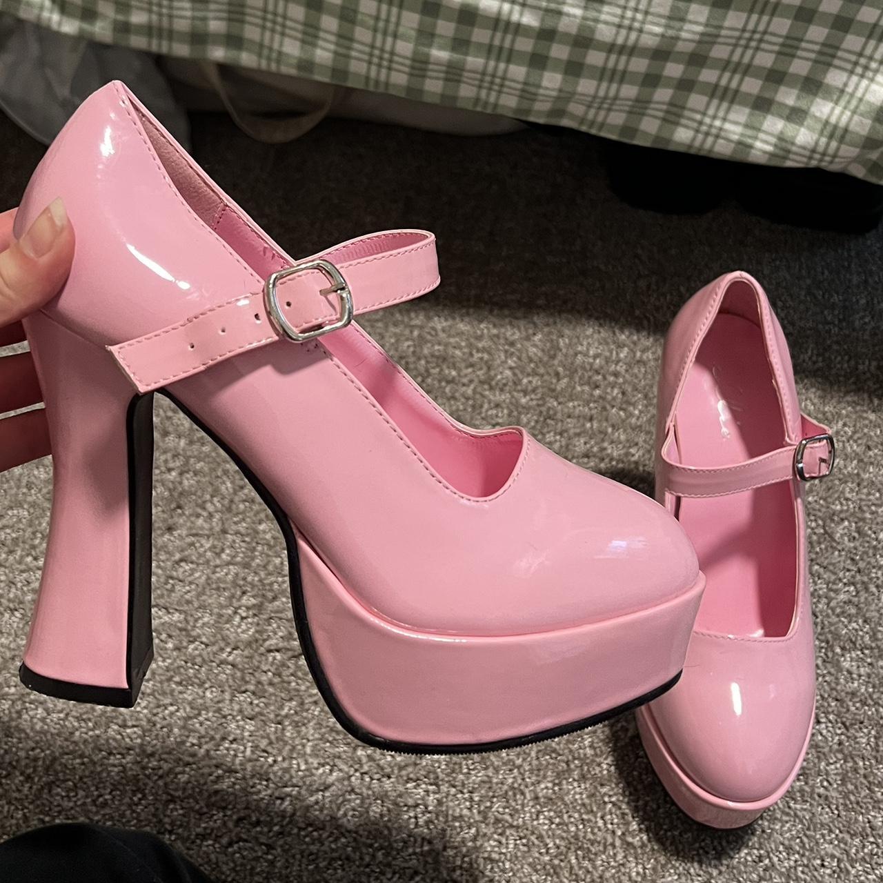Super cute barbie pink pleasers. Like new! only worn... - Depop