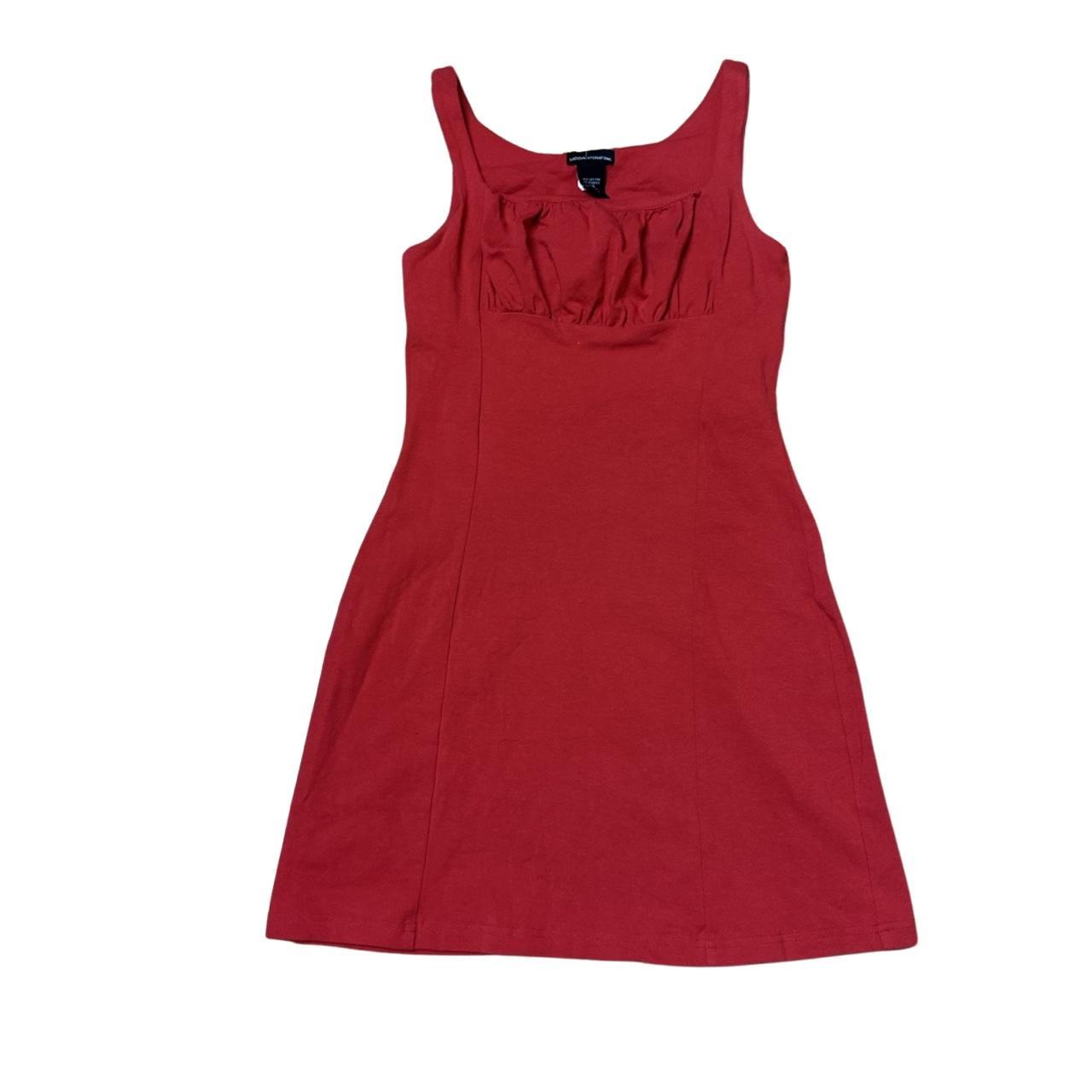 red moda international mini dress size labeled... - Depop