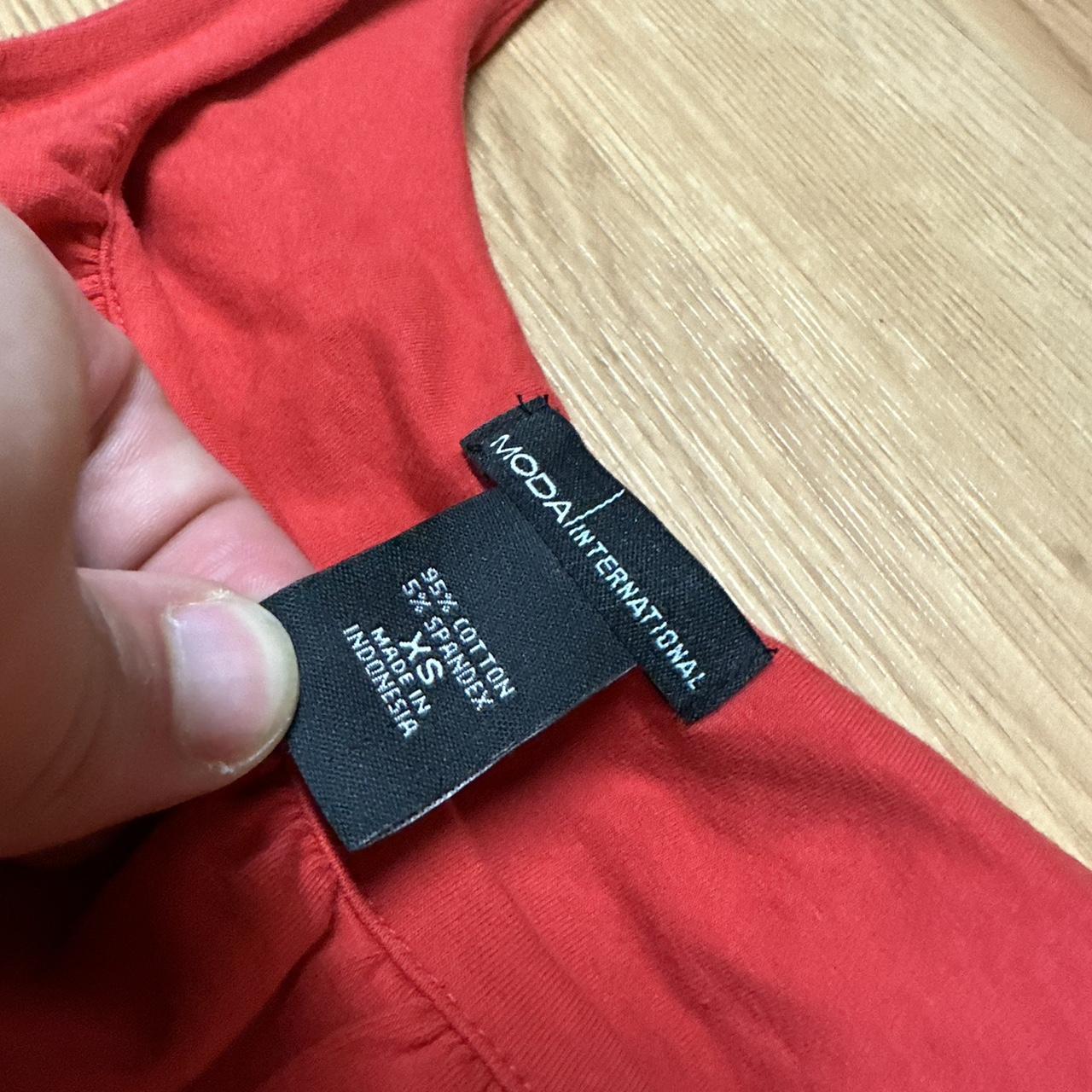 red moda international mini dress size labeled... - Depop