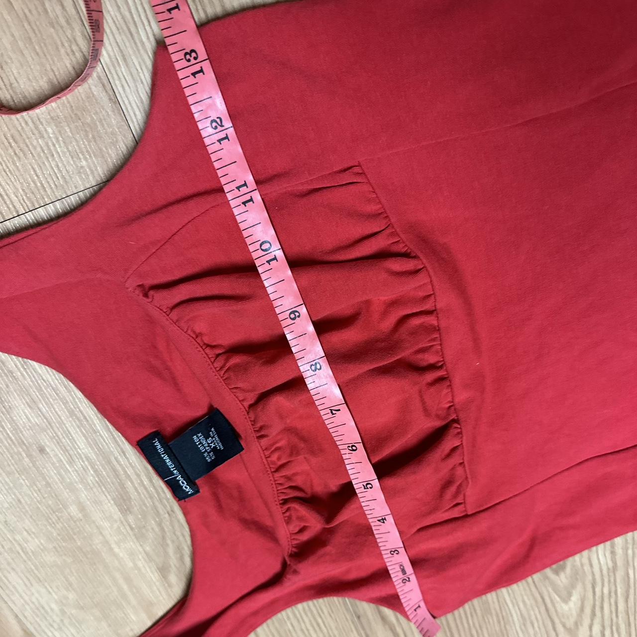 red moda international mini dress size labeled... - Depop