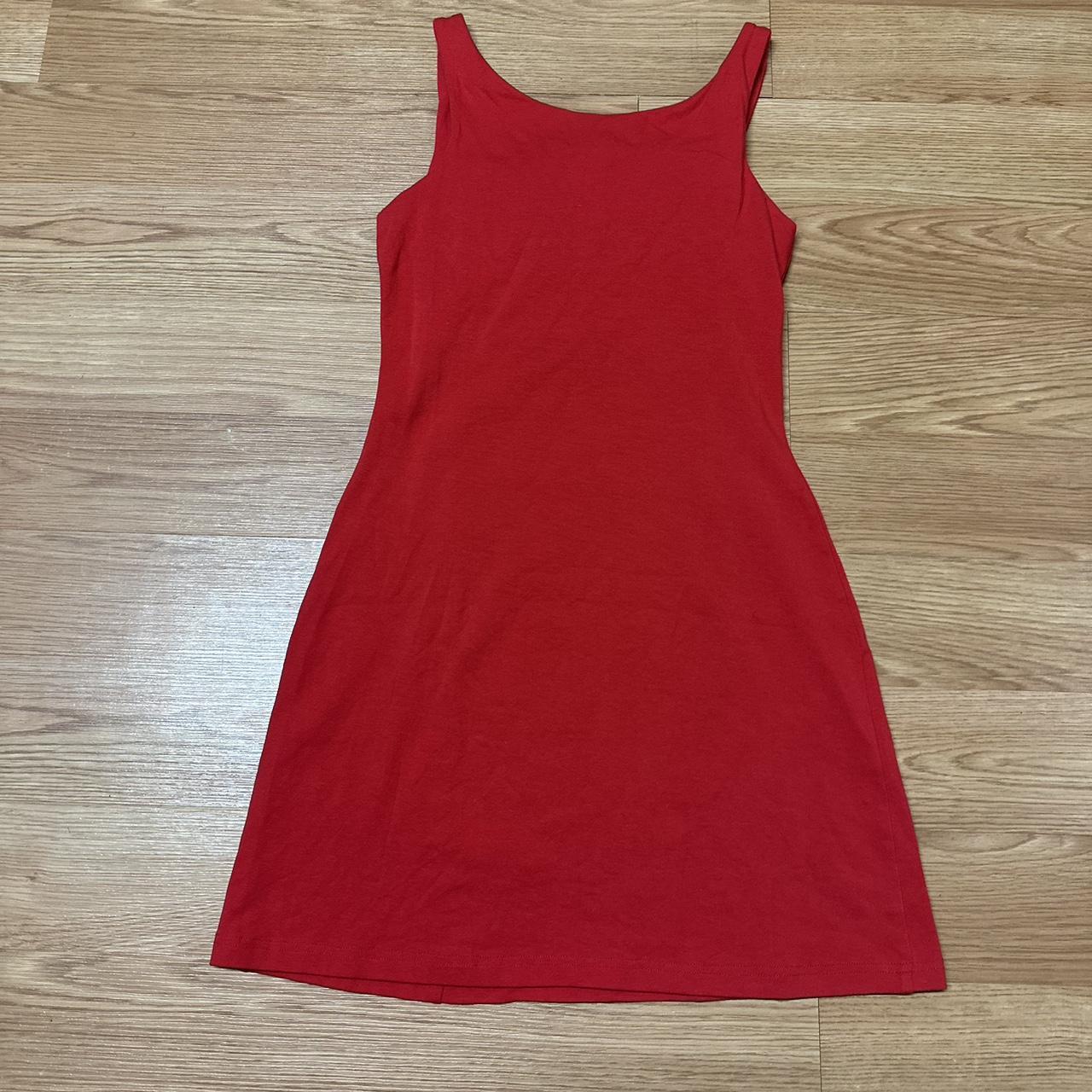 red moda international mini dress size labeled... - Depop