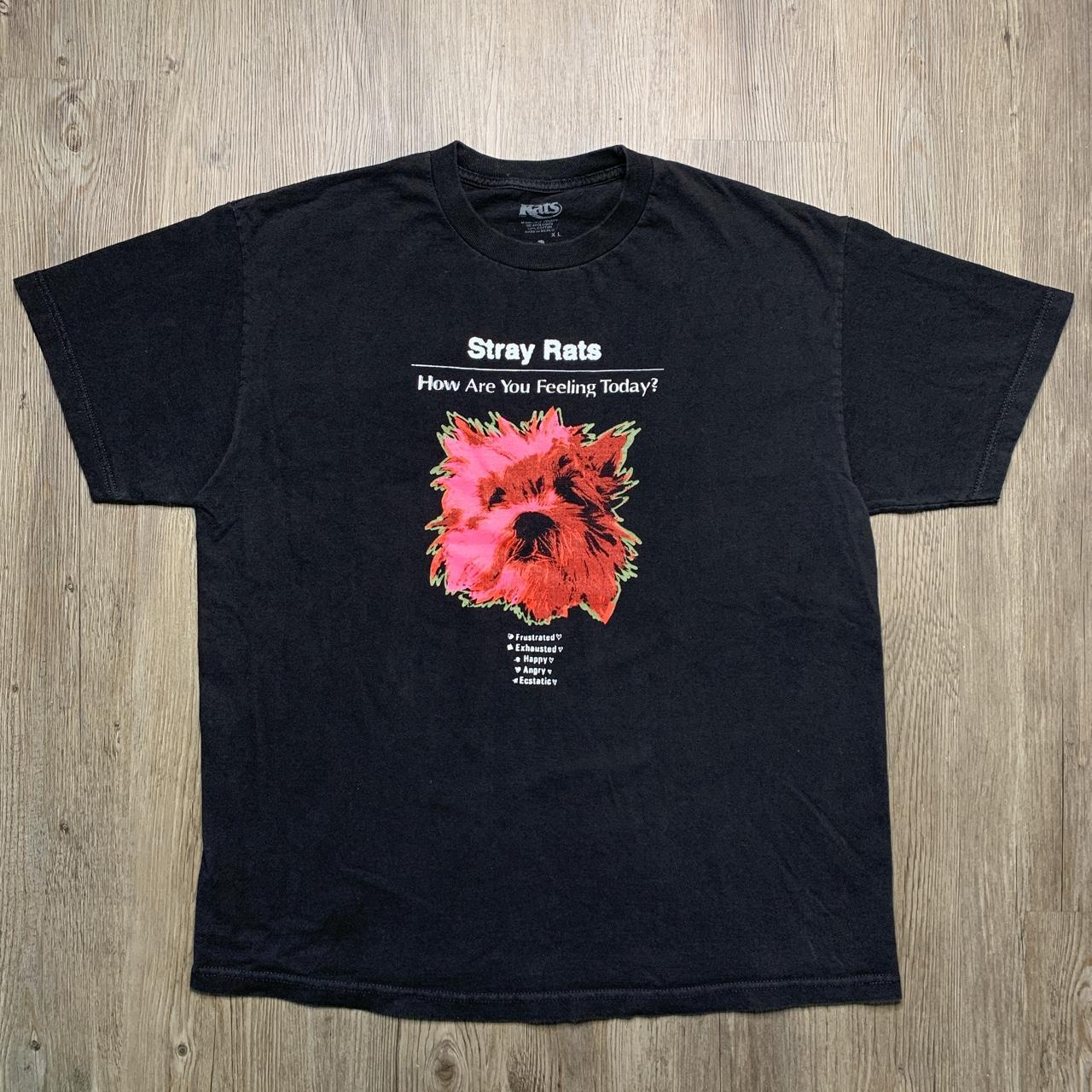 Stray Rats Men's Black T-shirt | Depop