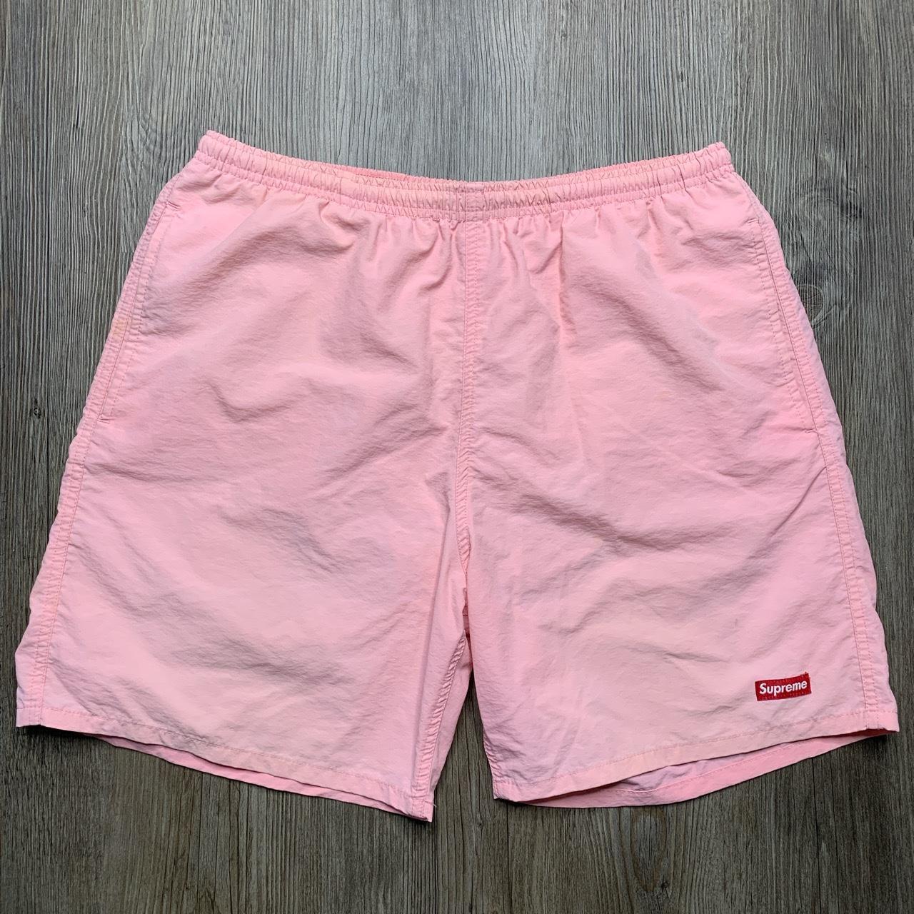 Supreme Small Box Logo Swim Trunks Shorts size... - Depop