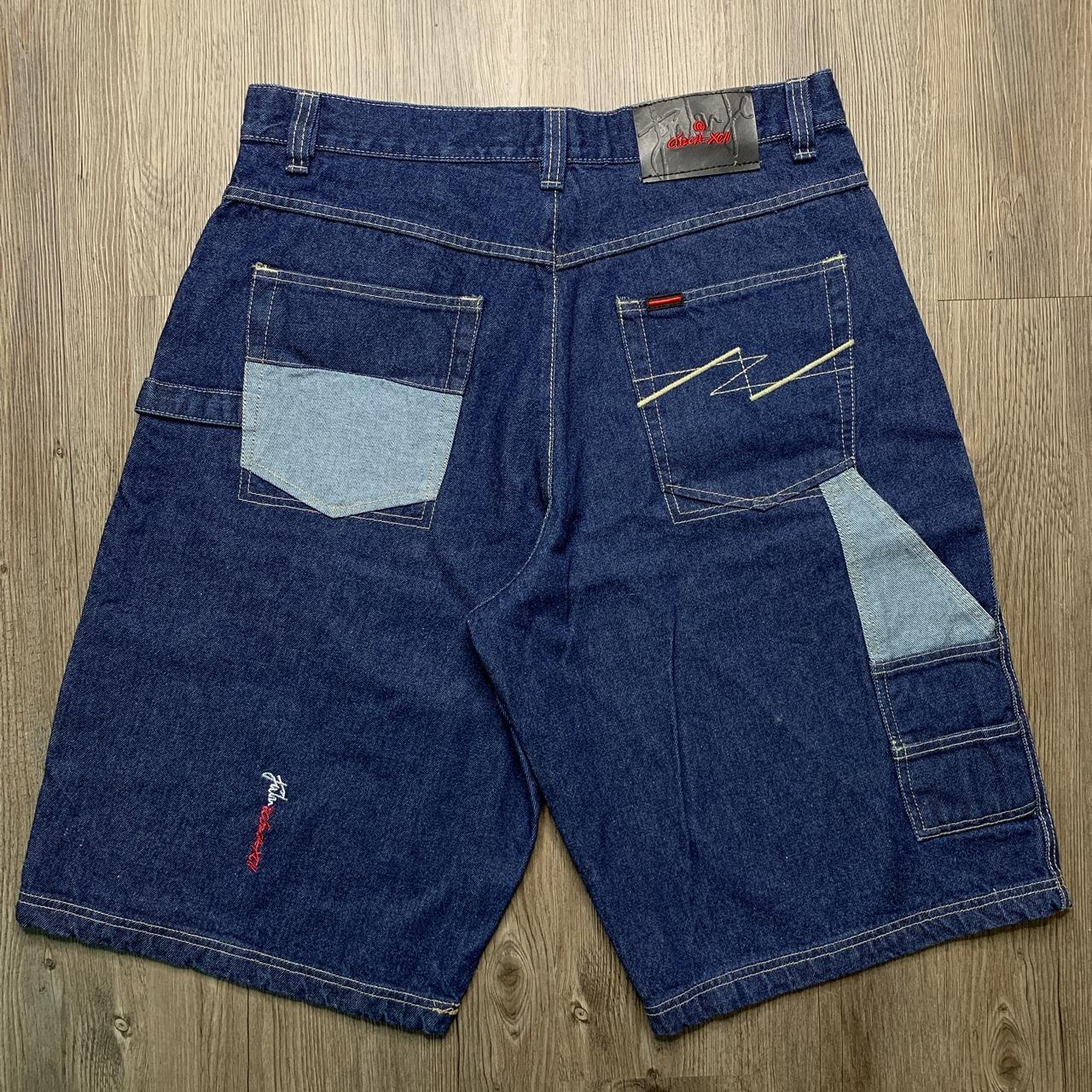 Vintage Fubu Baggy Denim Jean Shorts Y2k size 36... - Depop