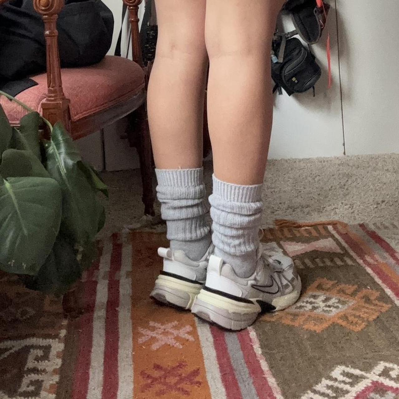 Nike V2K running sneaker in silver/white! Size 9.5... | Depop