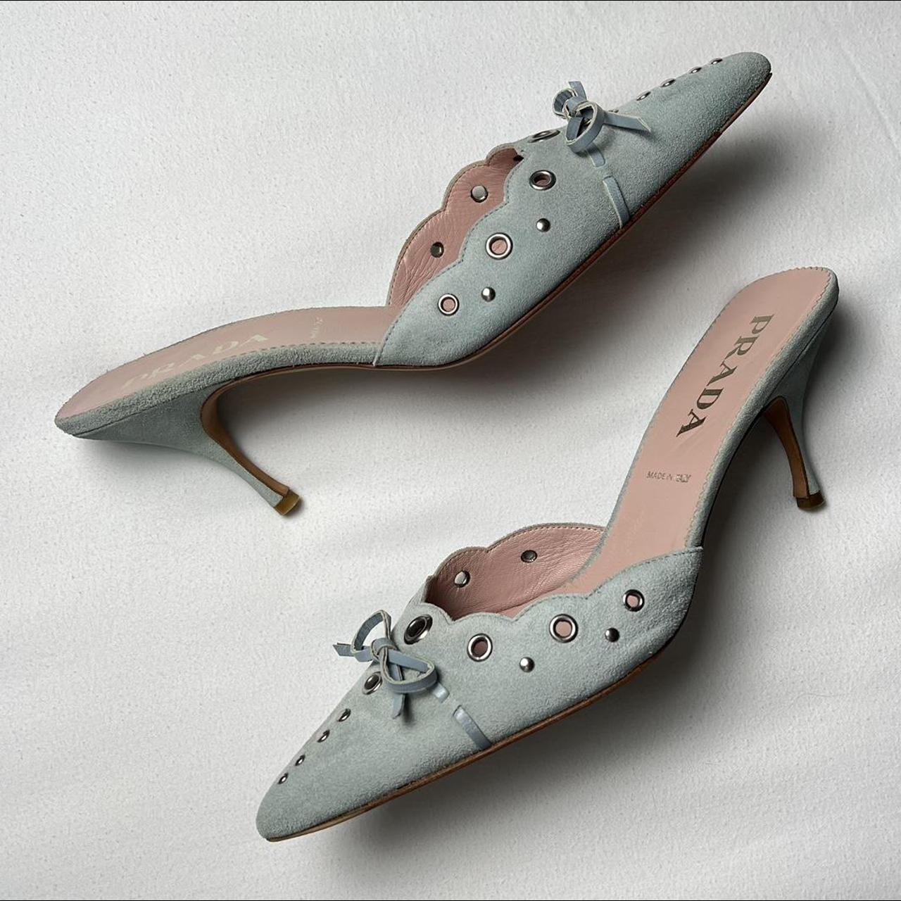Early 2000s / Vintage The iconic vintage Prada heels... - Depop
