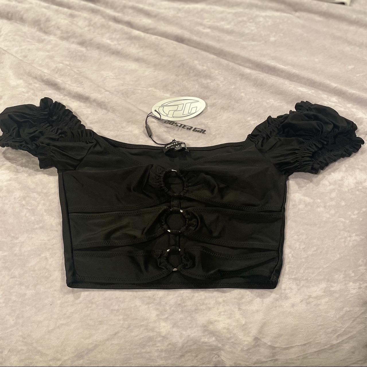 Medium Poster Girl/Dollskill Cropped O-Ring Top.... | Depop