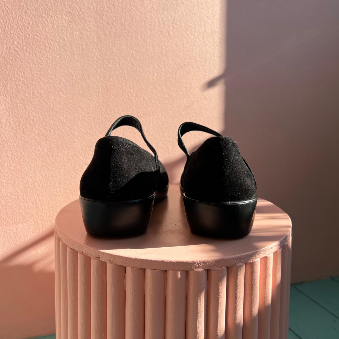 ZIERA Mary Jane Black Velvet Feel Comfort Shoes... - Depop