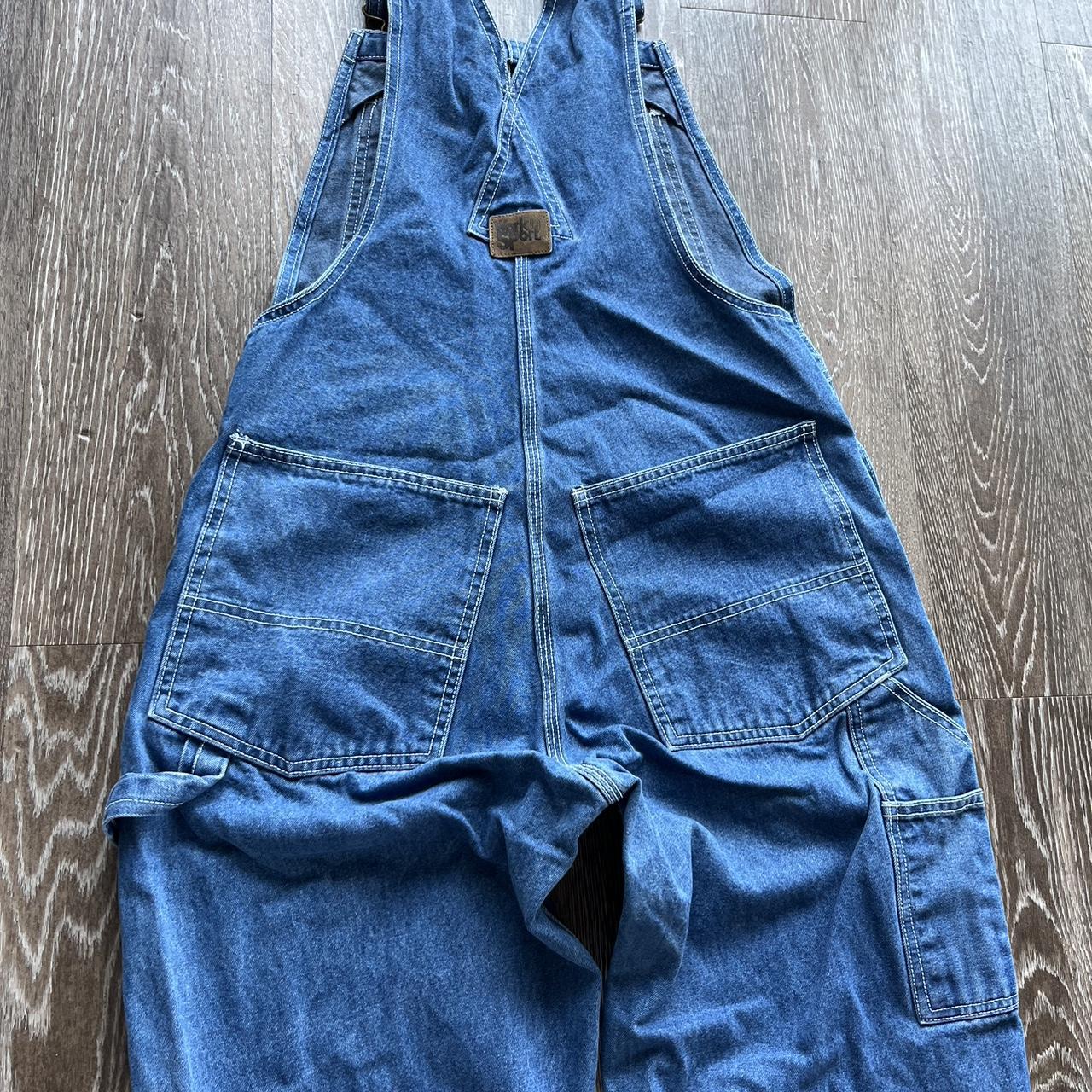 Vintage Blue Jean Carpenter Bib Overalls by Work n’... - Depop