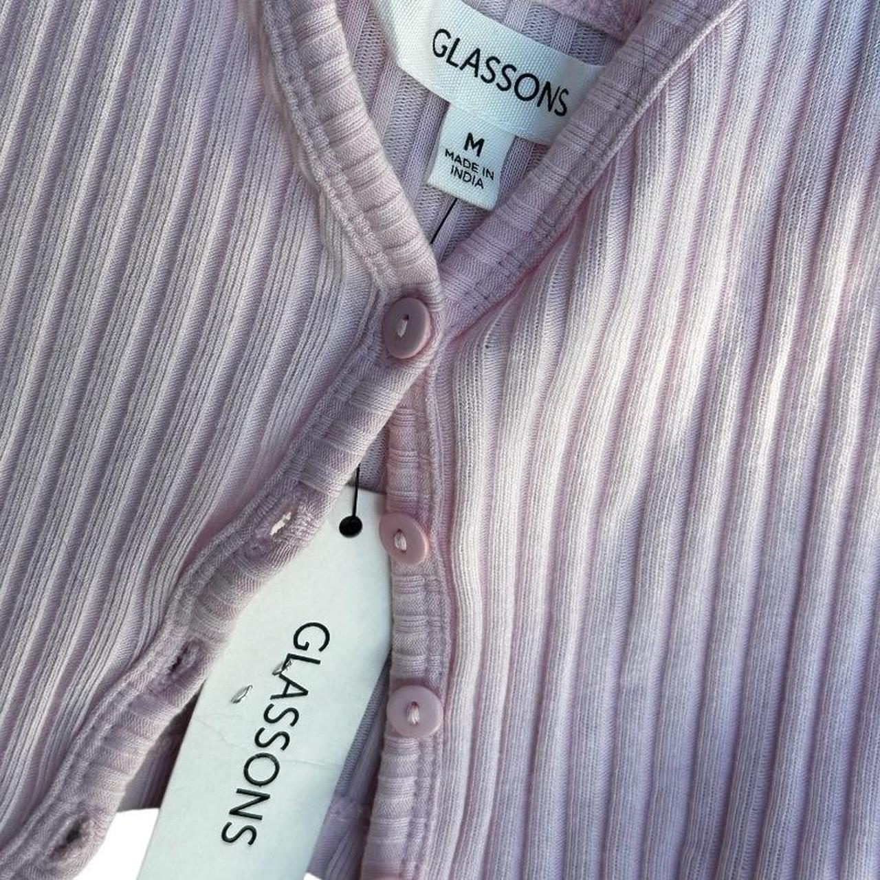 Glassons baby pink button up crop🌸 Brand new with... - Depop