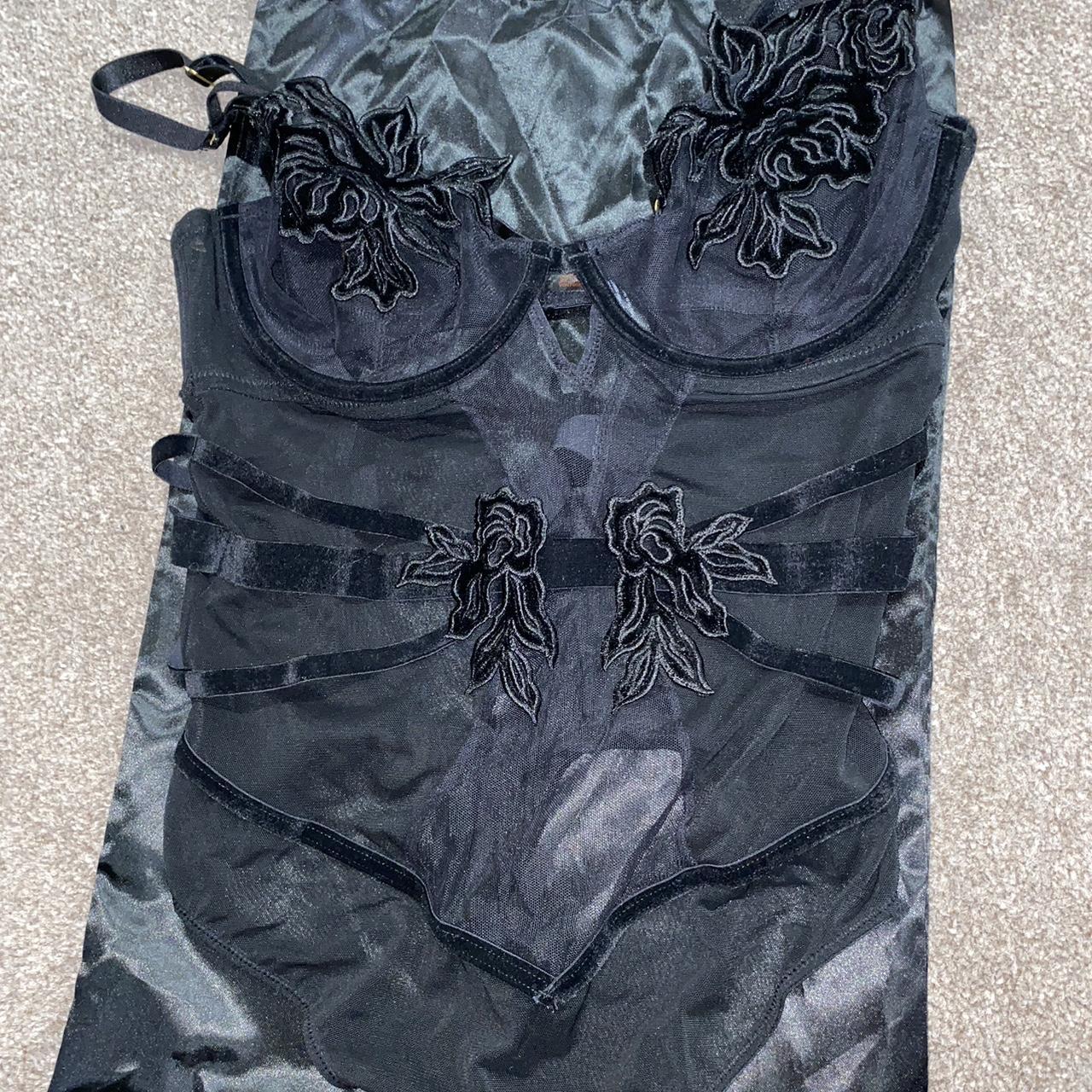 Ann Summers Black Bodysuit Never Worn Size 12 D Dd Depop
