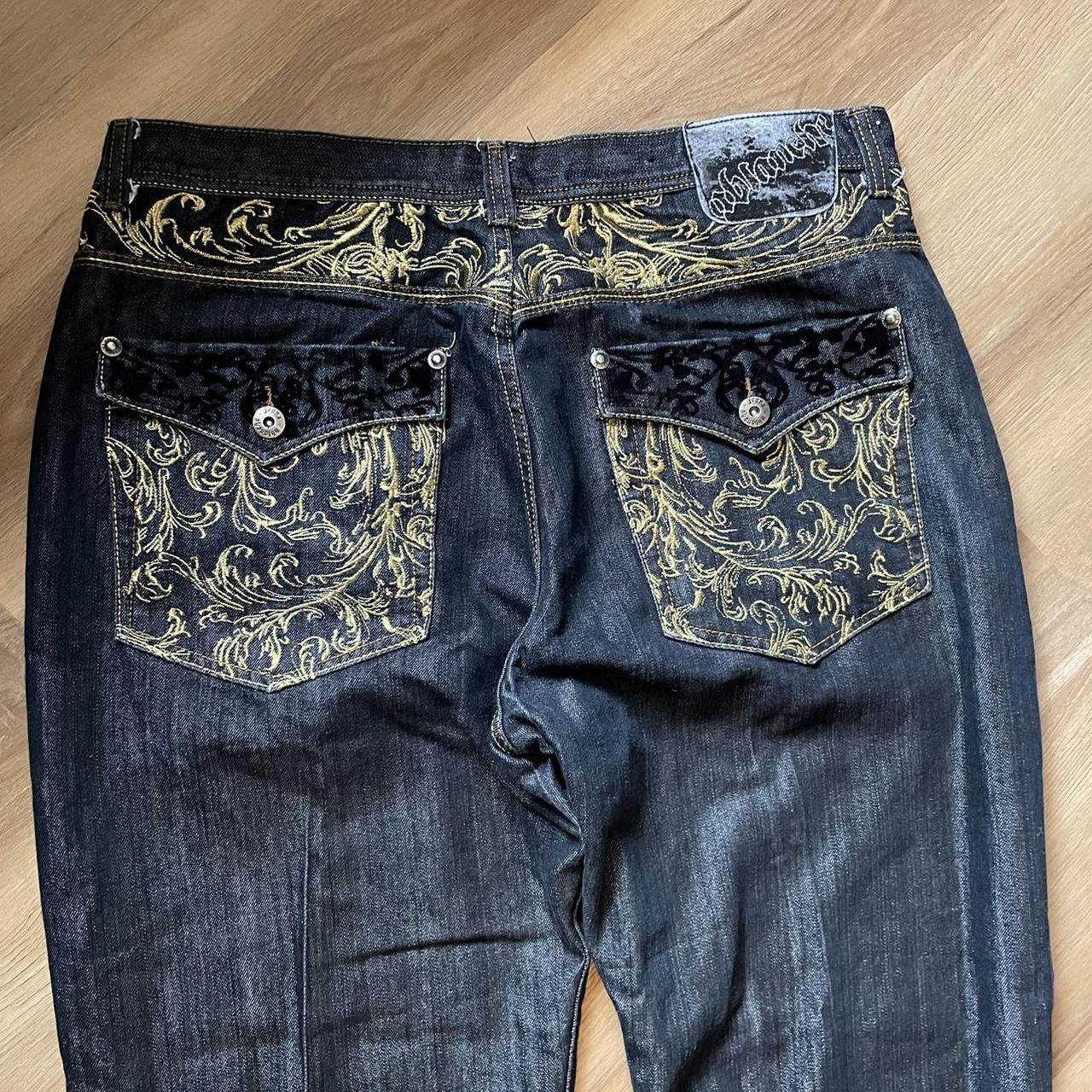 Ablanche baggy jeans wide leg design butt... | Depop