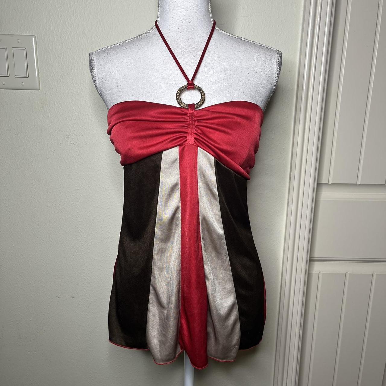 Vintage babydoll halter top Brand: B Wear Size:... - Depop