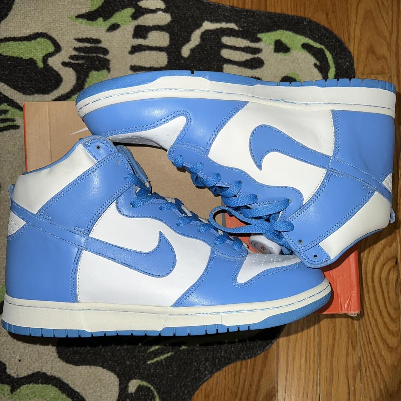 Nike Dunk High UNC Carolina University Blue 2004... - Depop