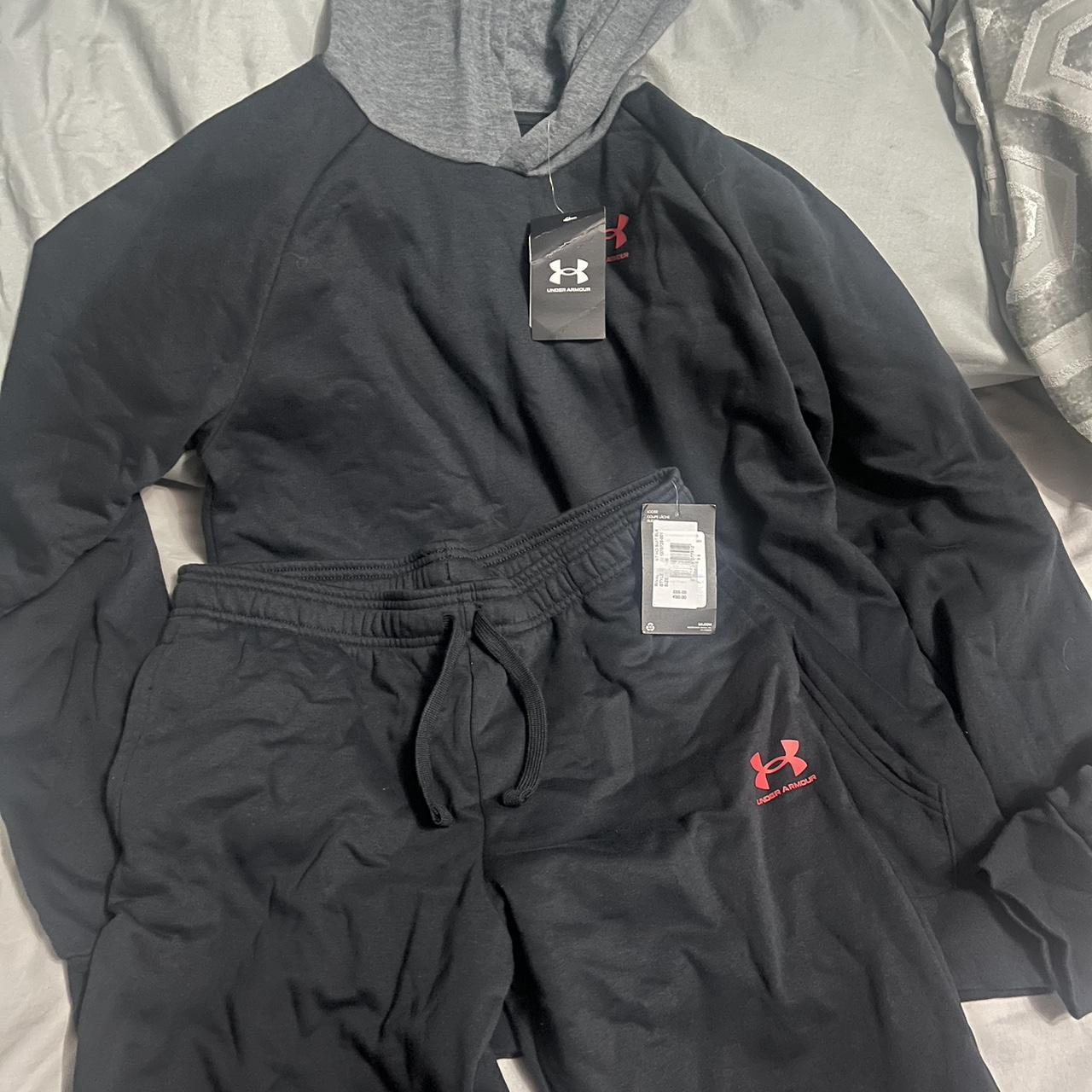 Brand new with tags under amour boys XL tracksuit - Depop