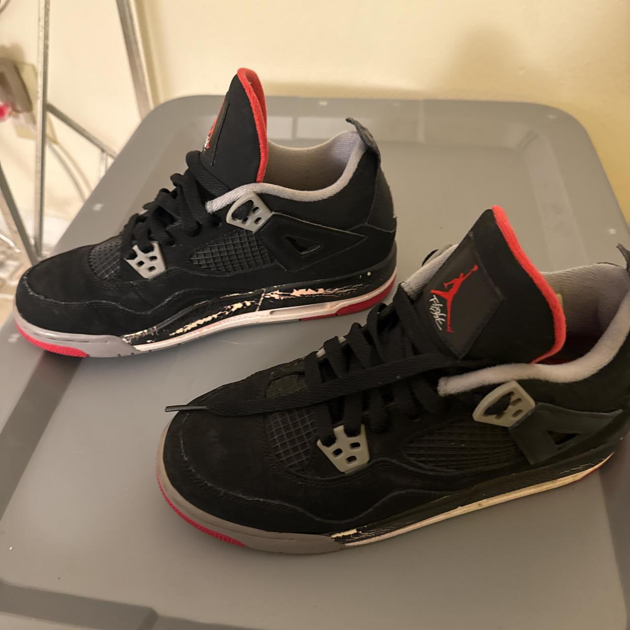 Og Air Jordan bred 4s used condition with some... | Depop
