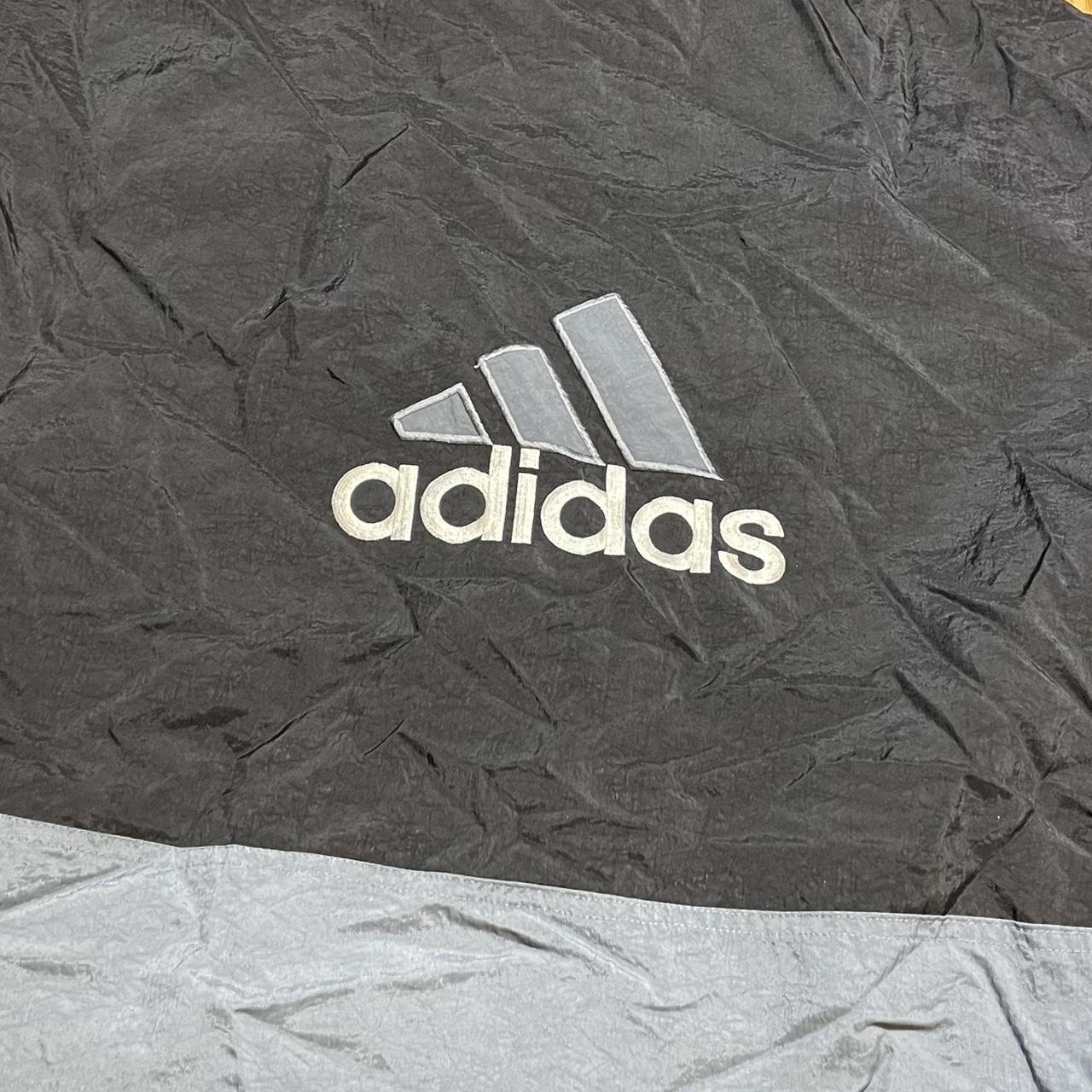 Vintage adidas tag two toned jacket with back logo... - Depop