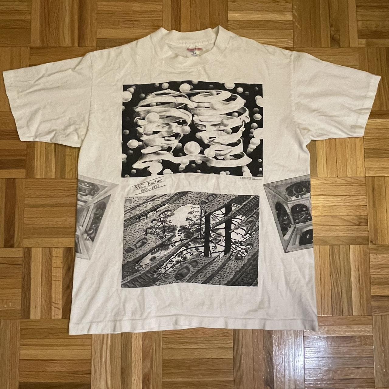 Softee Men's White and Black T-shirt | Depop