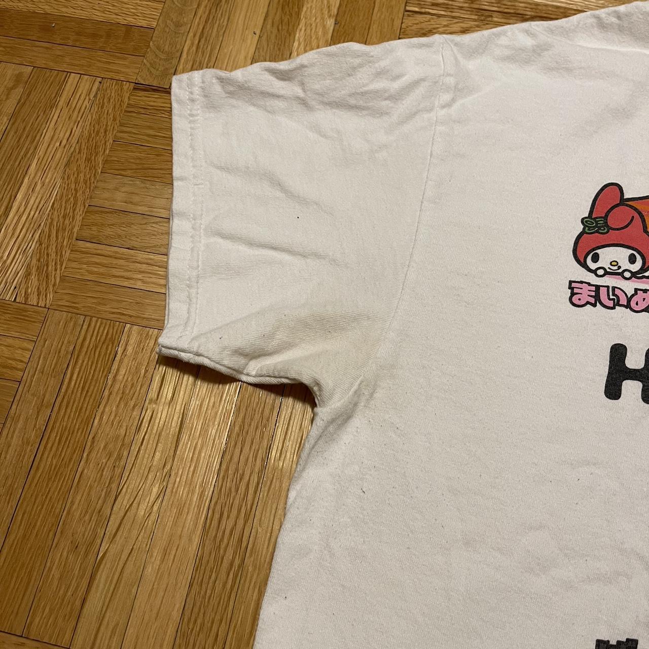 Hello Kitty Men's White and Red T-shirt | Depop