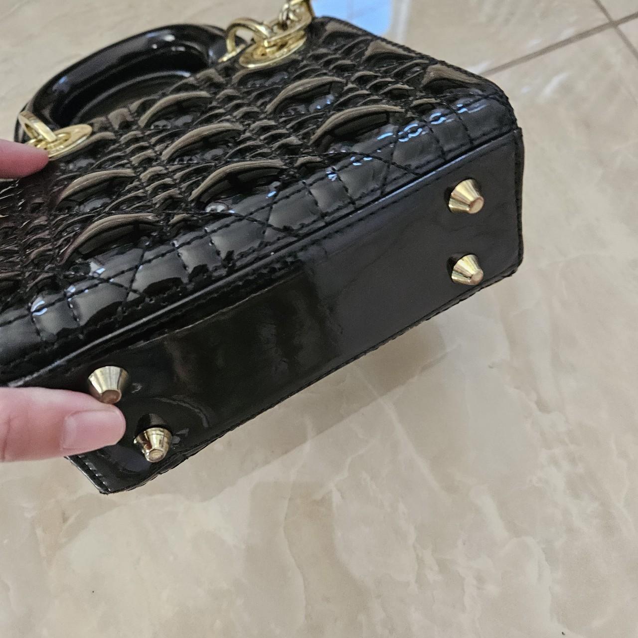 Black bag with gold hardware #small handbag unknown... | Depop