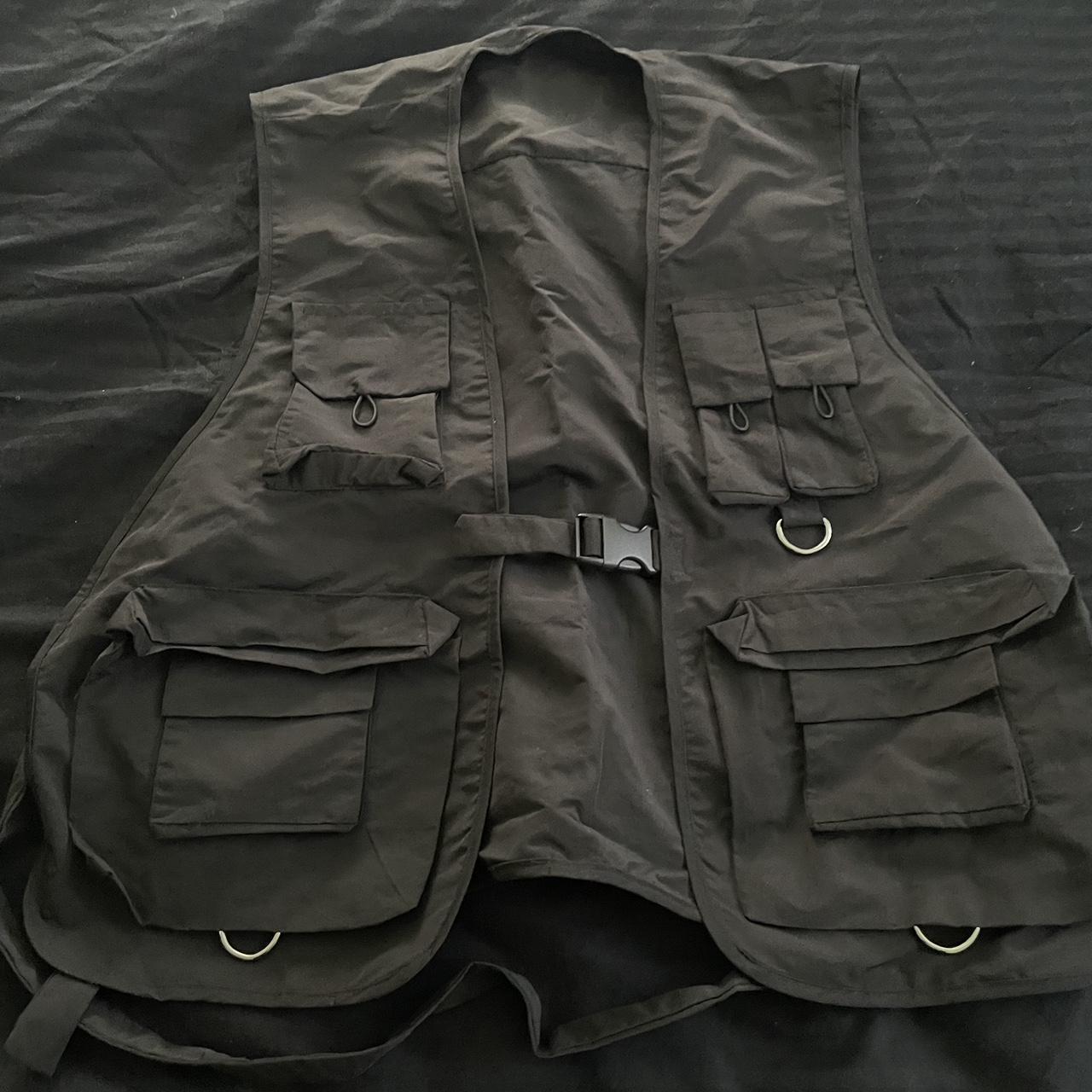 Black cargo vest #streetwear - Depop