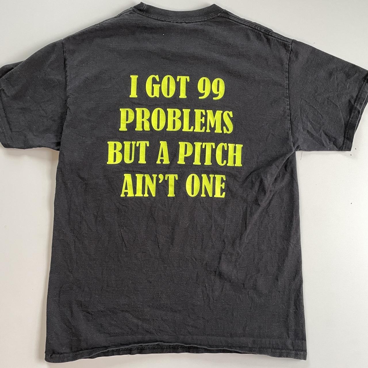 99 problems but a pitch ain’t one Baseball T-Shirt... - Depop