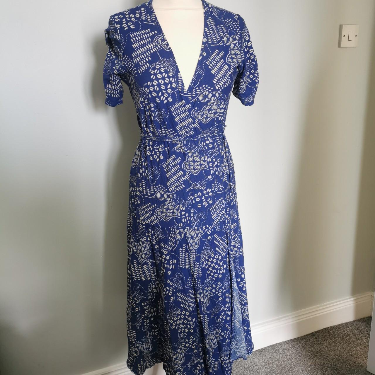 & other stories 100% Cotton wrap dress. Size EU 38.... - Depop