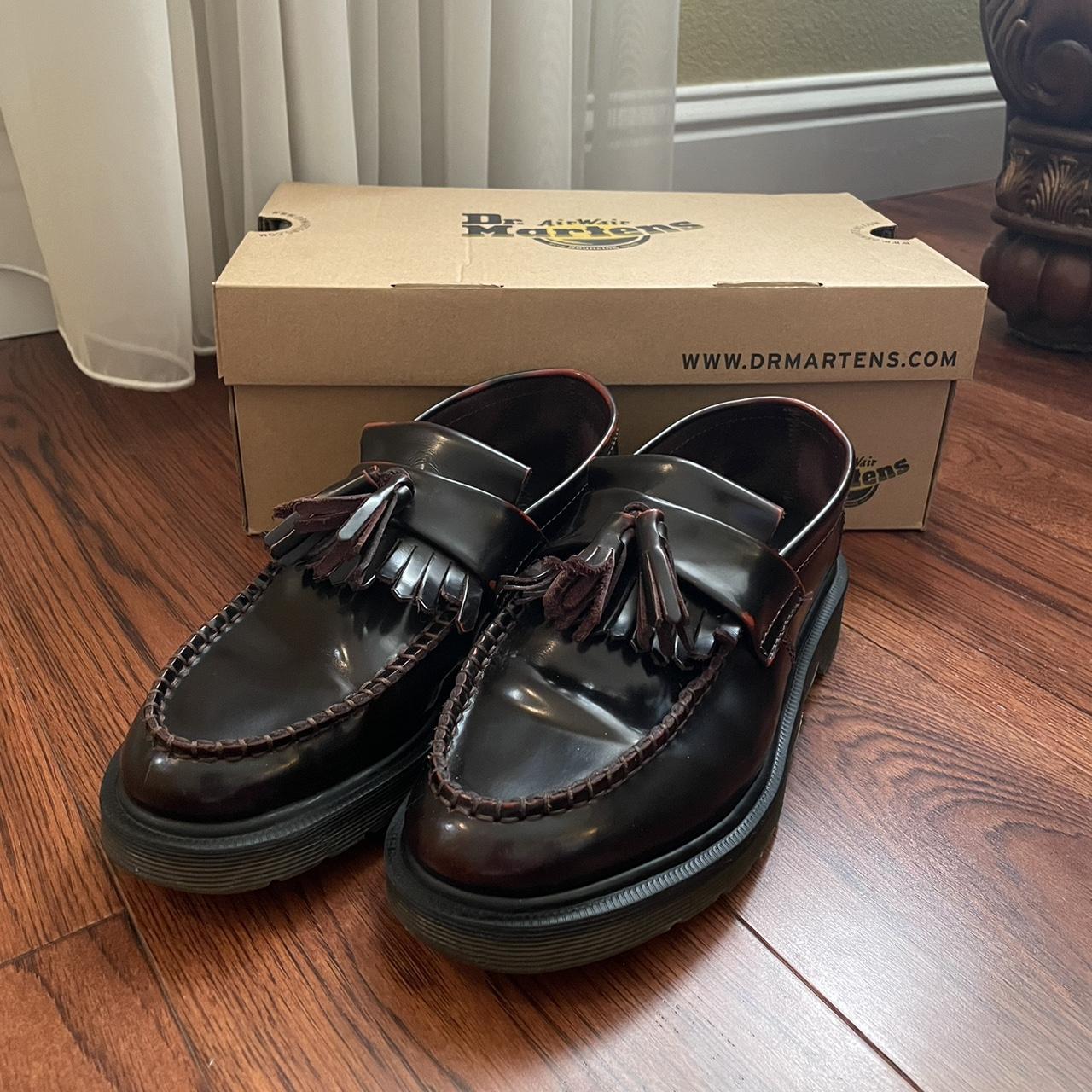 Doc Martens Adrian Arcadia Loafer in cherry... - Depop